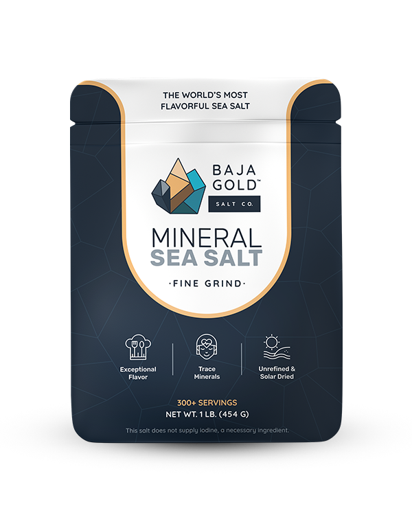 Signature Mineral Sea Salt | Fine Grind | Baja Gold – Baja Gold Salt Co.